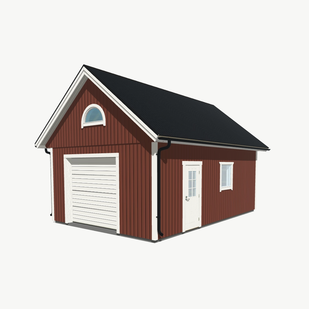 Autotalli 4,8 x 7,2 m - Arctic Wood