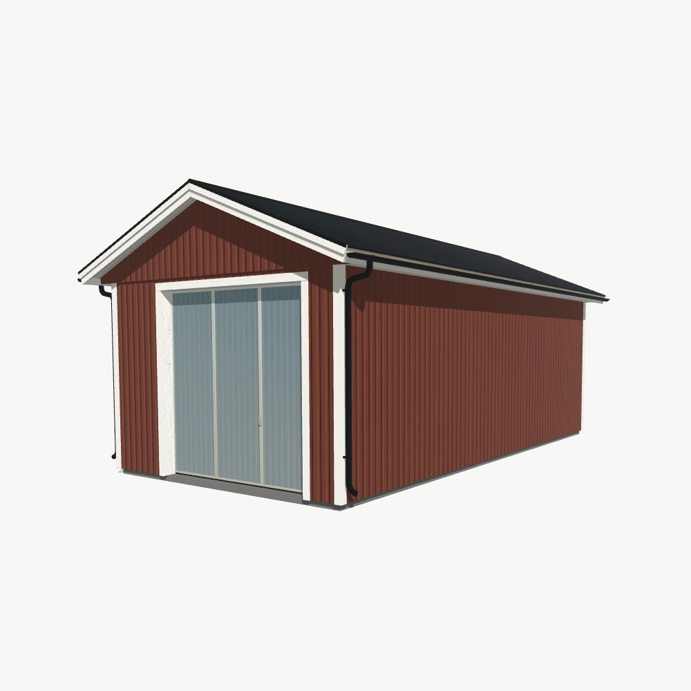 Autotalli asuntoautolle 4,8x9,6m - Arctic Wood